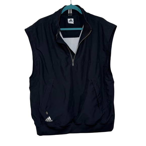 adidas | Jackets & Coats | Adidas Climashell Wind Golf Vest Mens L Navy ...